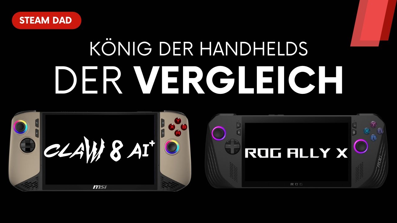 MSI Claw 8 AI+ vs. ROG Ally X: XeSS 2 ist der Gamechanger! - YouTube