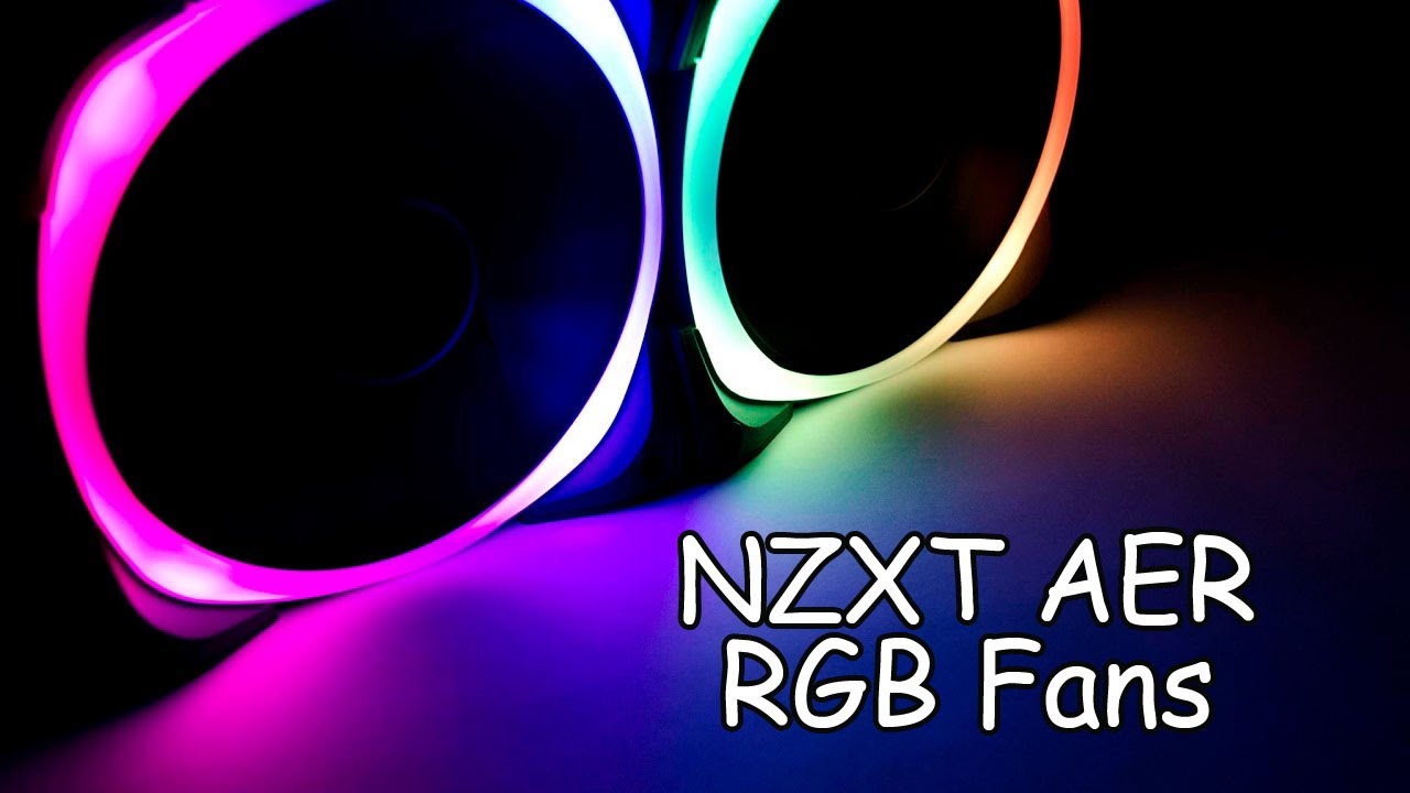 NZXT AER RGB Fans - Custom preset effects preview - YouTube