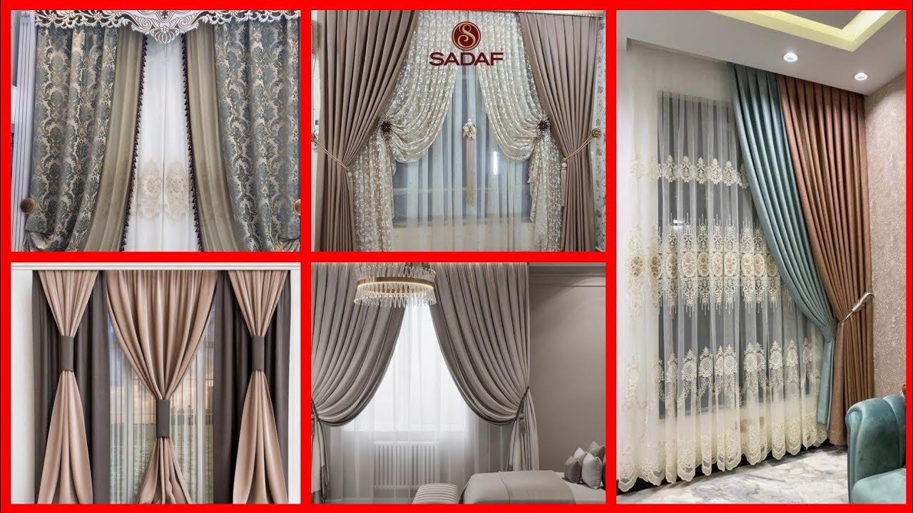 stylish and plain curtain designs| Light colors plain curtain ideas for ...
