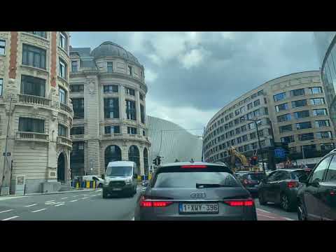 Driving Through Brussels, Belgium 🇧🇪 | Timelapse City Center Drive