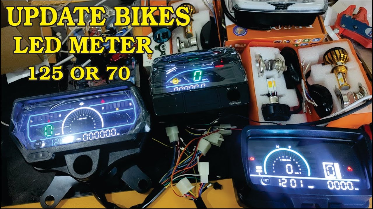 HeadLights LED meter 125 or 70 Bike Decorations Accessories part 2 ...