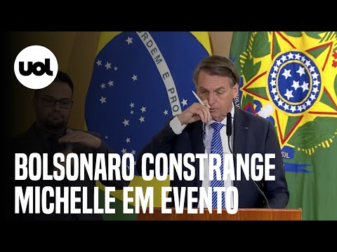 Bolsonaro constrange Michelle ao dizer que lhe deu 'bom dia especial'