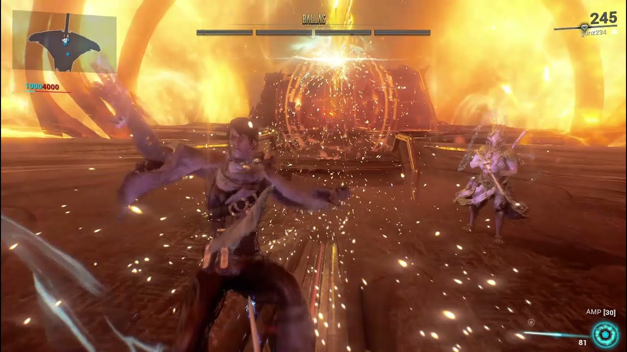 How to Beat Ballas and the lotus warframe - YouTube