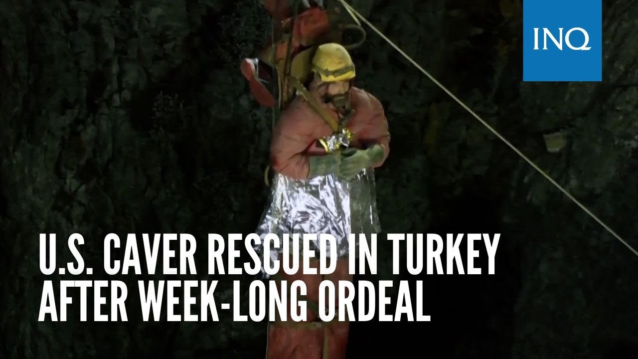 U.S. caver rescued in Turkey after week-long ordeal - YouTube
