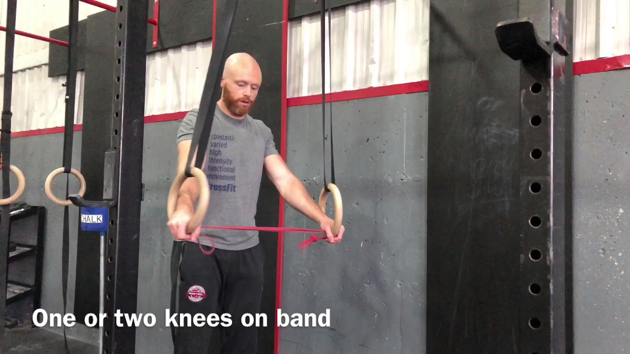 Band Assisted Ring Dips - YouTube