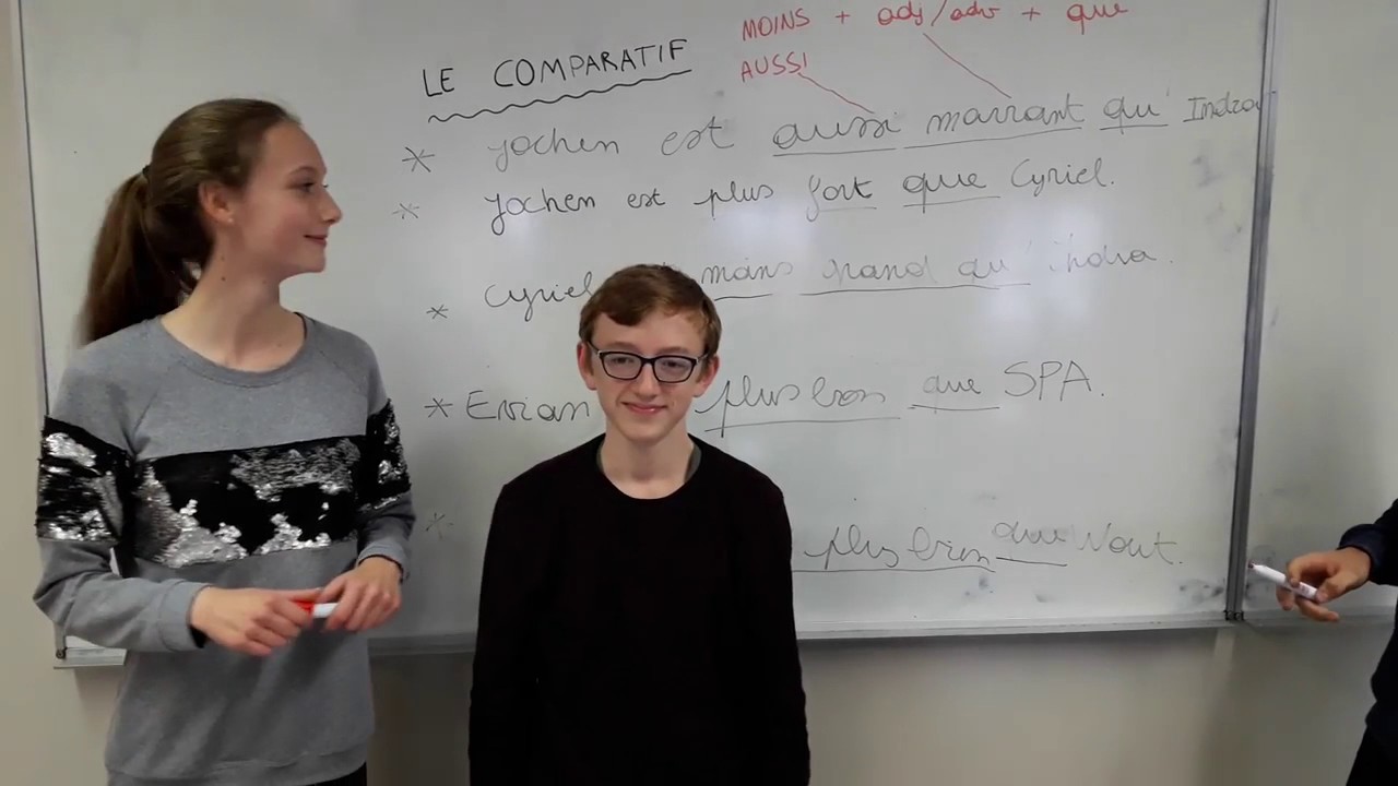 Comment peut on comparer deux personnes ou choses? - YouTube