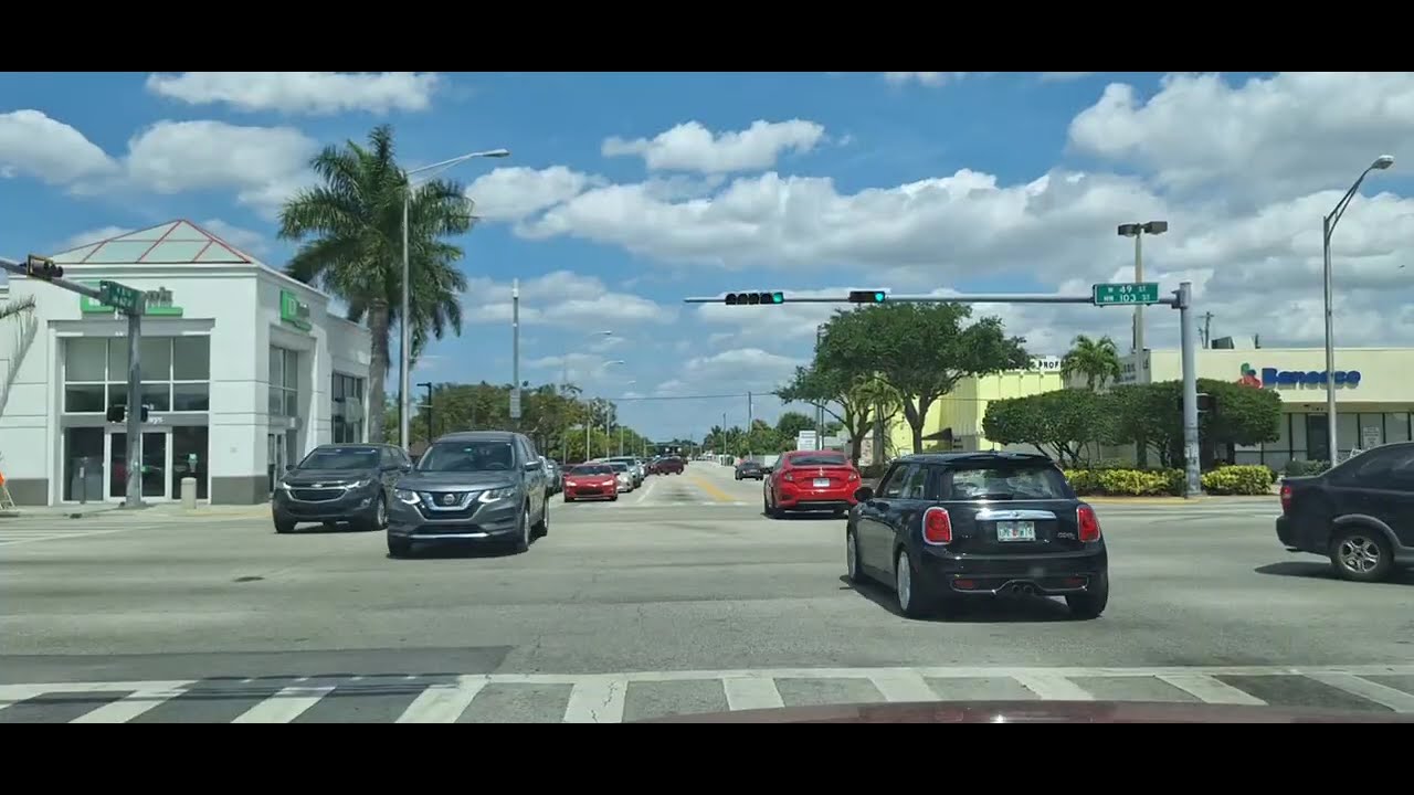 Taking a drive in hialeah Floria USA, Un paseo por hialeah Florida ...