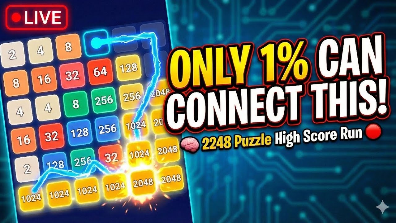 Only 1% Can Connect This! 🧠 2248 Puzzle High Score Run 🔴 - YouTube