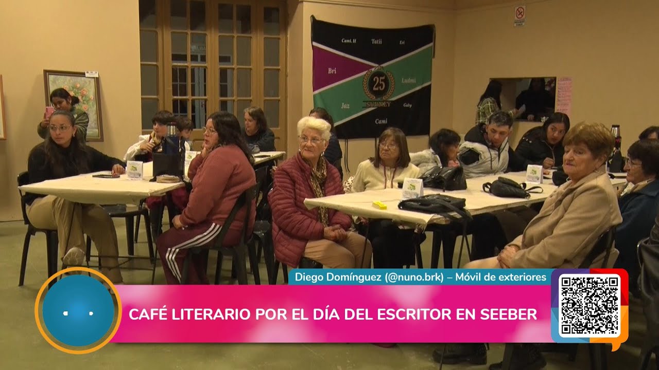 Café Literario por el día del escritor en Seeber - YouTube