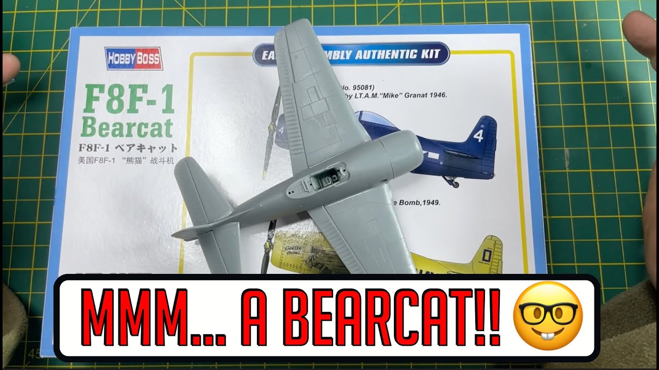 Mmm.. A Bearcat!! F8F-1 HobbyBoss 1/72 Scale Model Kit Review - YouTube