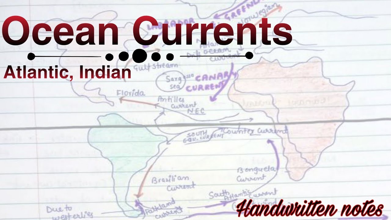 Ocean Currents-- ATLANTIC, PACIFIC oceanic currents || World Geography ...