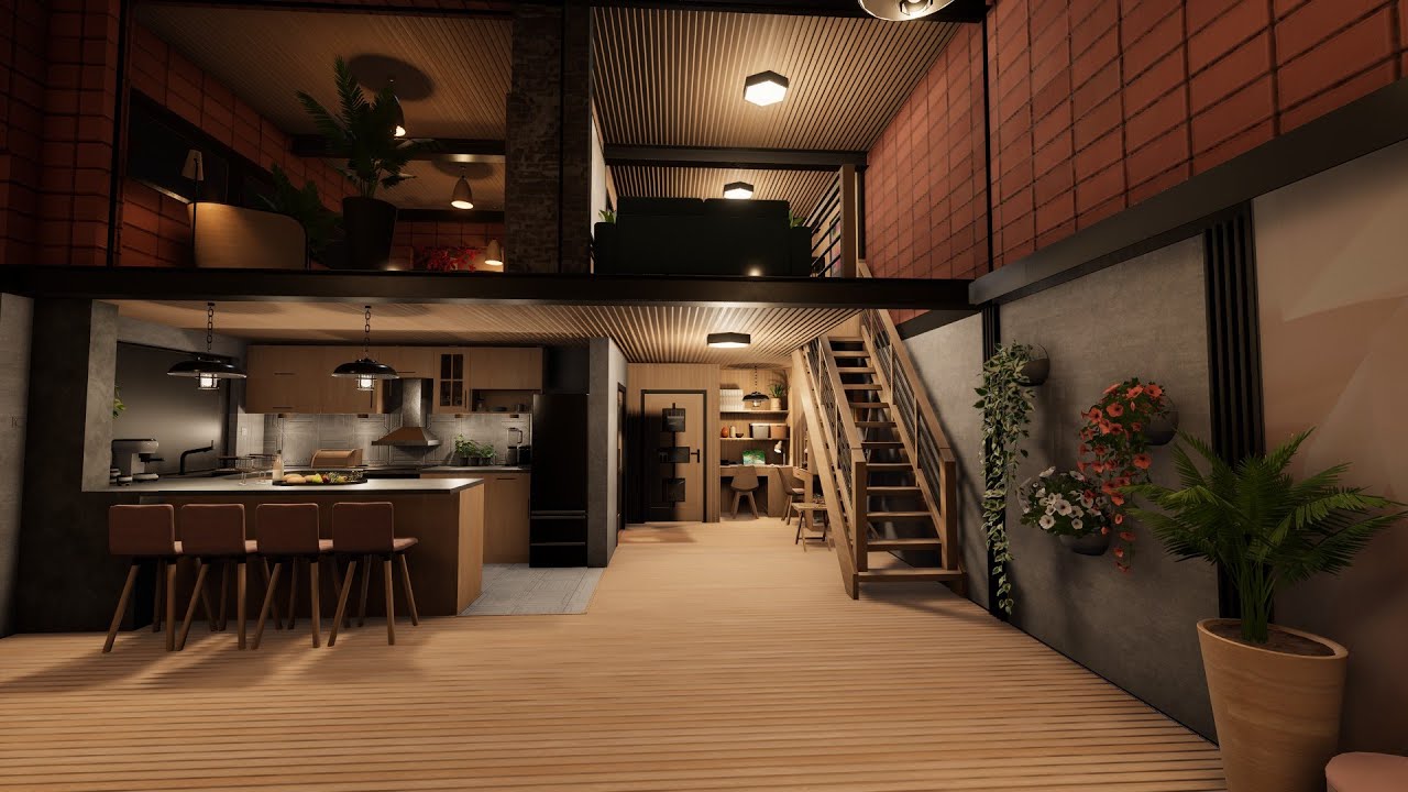 House Flipper 2 Story Mode: Tour of Bohemian Apartment Renovation - YouTube