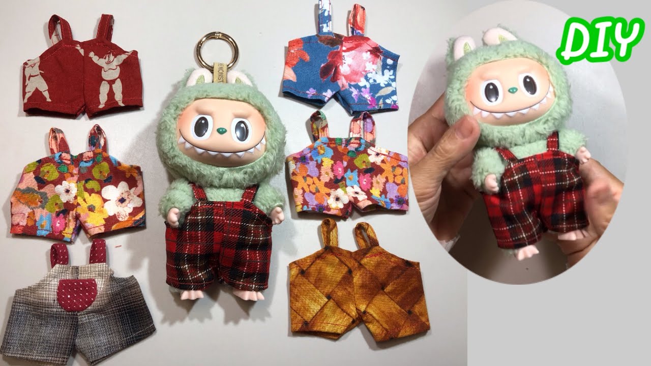 #วิธีทำชุดหมีลาบูบู้#ทำชุดตุ๊กตา#How to make a Labubu doll outfit.#diy ...