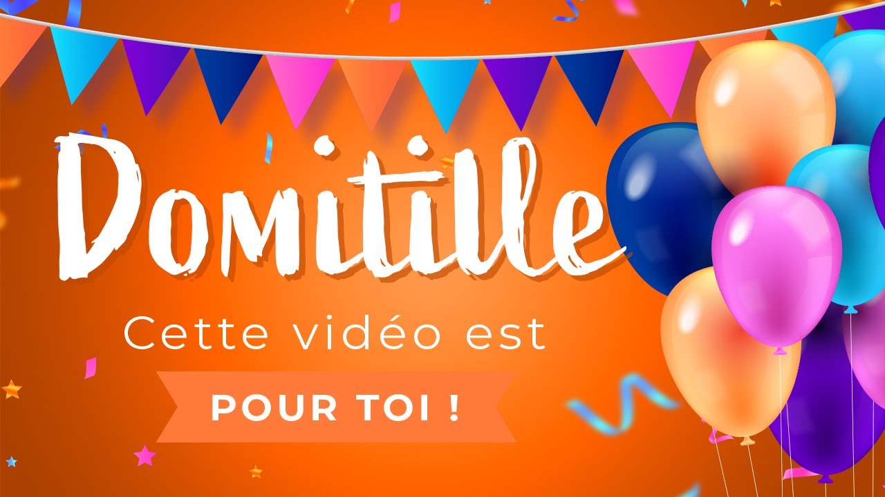 Joyeux anniversaire Domitille ! - YouTube