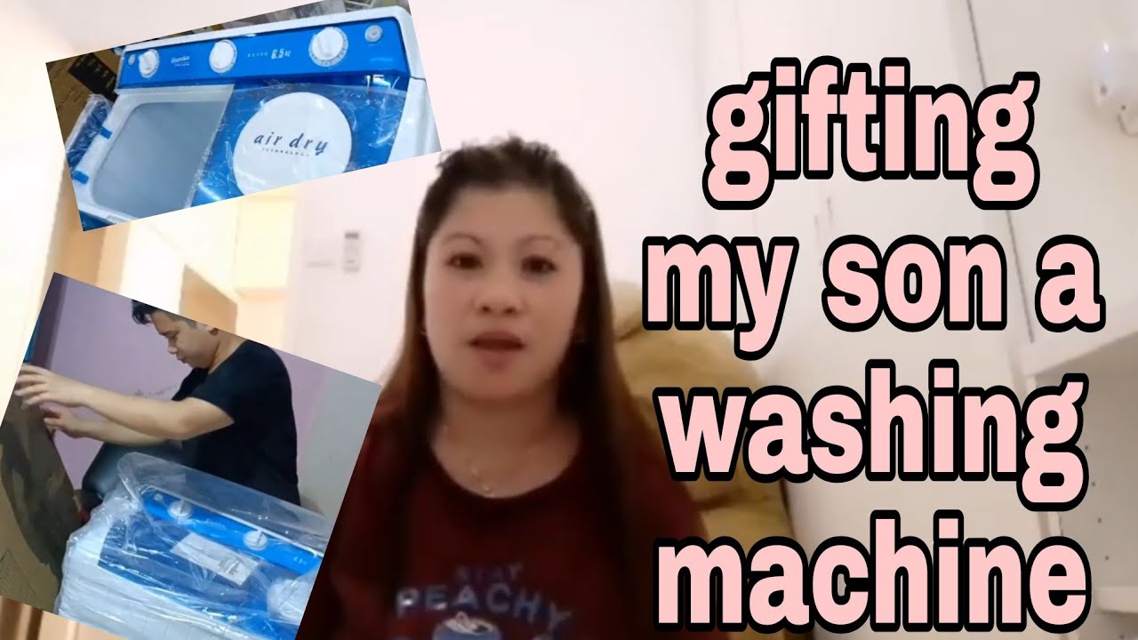 giving my son a washing machine - YouTube