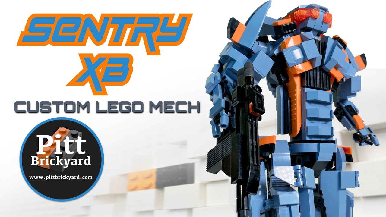 Sentry XB - Custom LEGO Mech with Rare Color! - YouTube