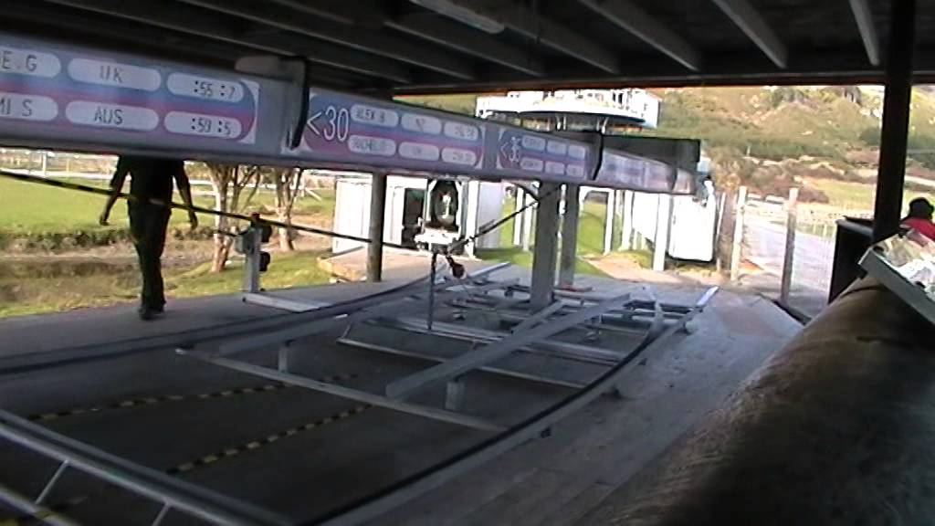 Shweeb Bicycle Capsule Races, Rotorua NZ 07-22-2014 - YouTube