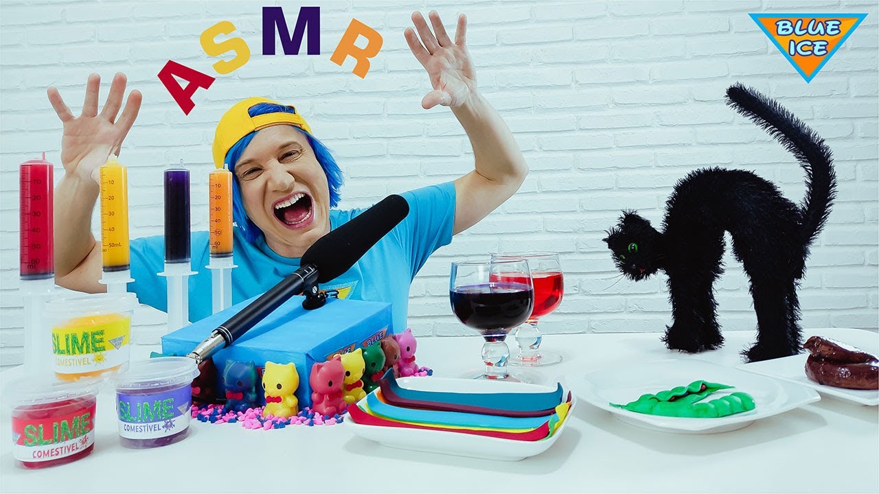 ASMR EATING 😋 CHEWING SOUNDS - EDIBLE SLIME - SYRINGES - POOP - POD ...