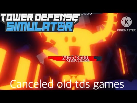 Tower defense simulator: cancelled old tds games - YouTube