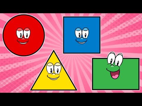 The Shapes Song| What Shape is it? |Triangle | Rectangle|Circle|Square ...