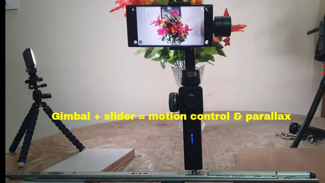 Combine Gimbal to slider for parallax effect and sliding movement ...