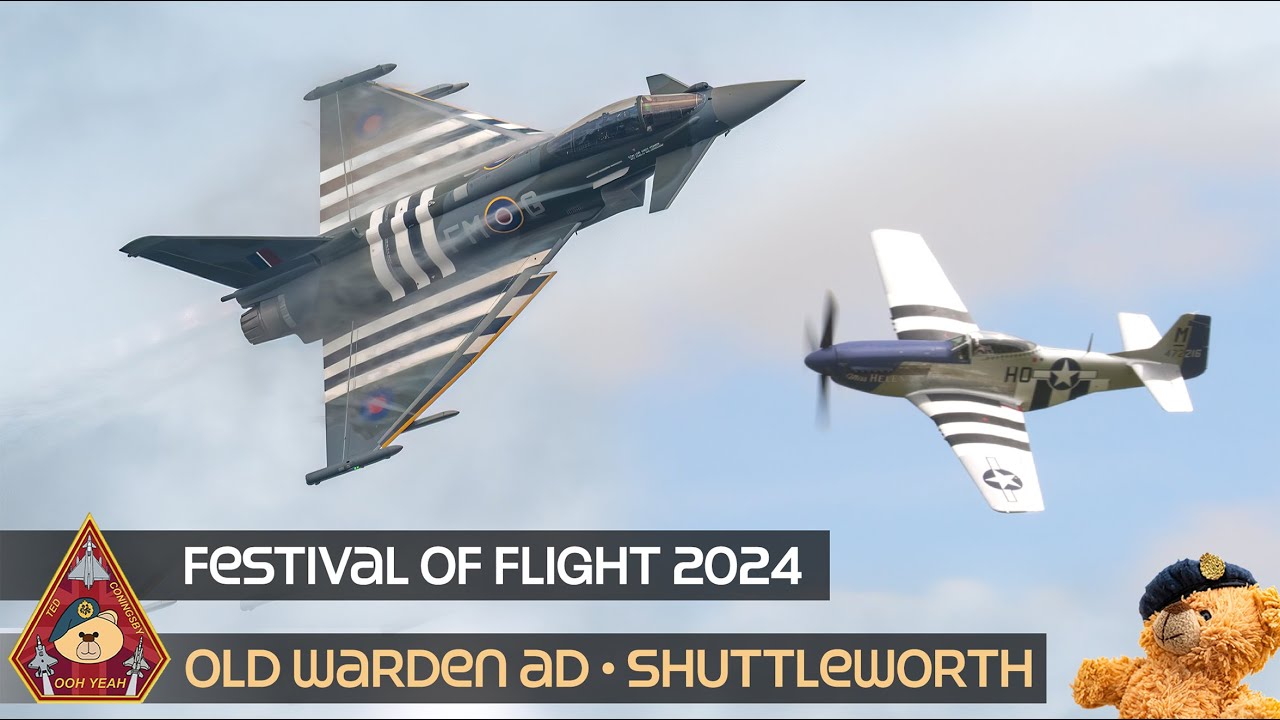 FESTIVAL OF FLIGHT 2024 AIRSHOW TYPHOON FGR4, P-51, SPITFIRE, CATALINA ...