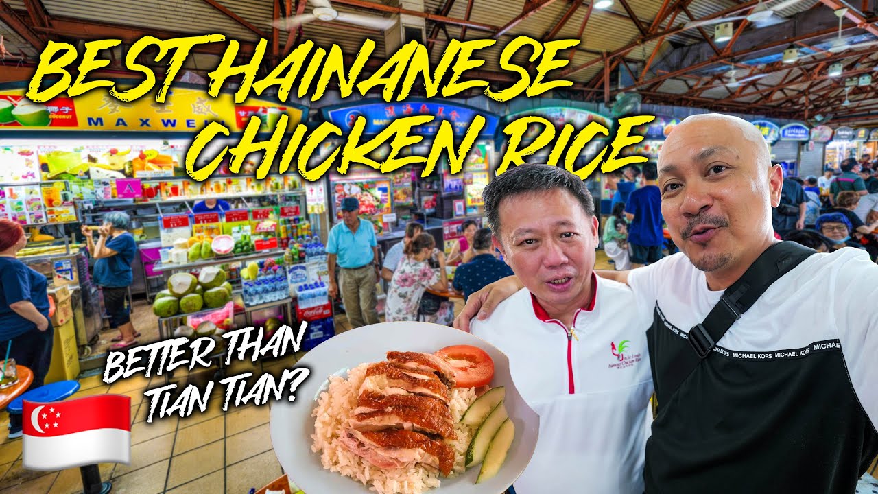 Who's Got the BEST Hainanese Chicken Rice? 🇸🇬 (Maxwell Food Centre ...