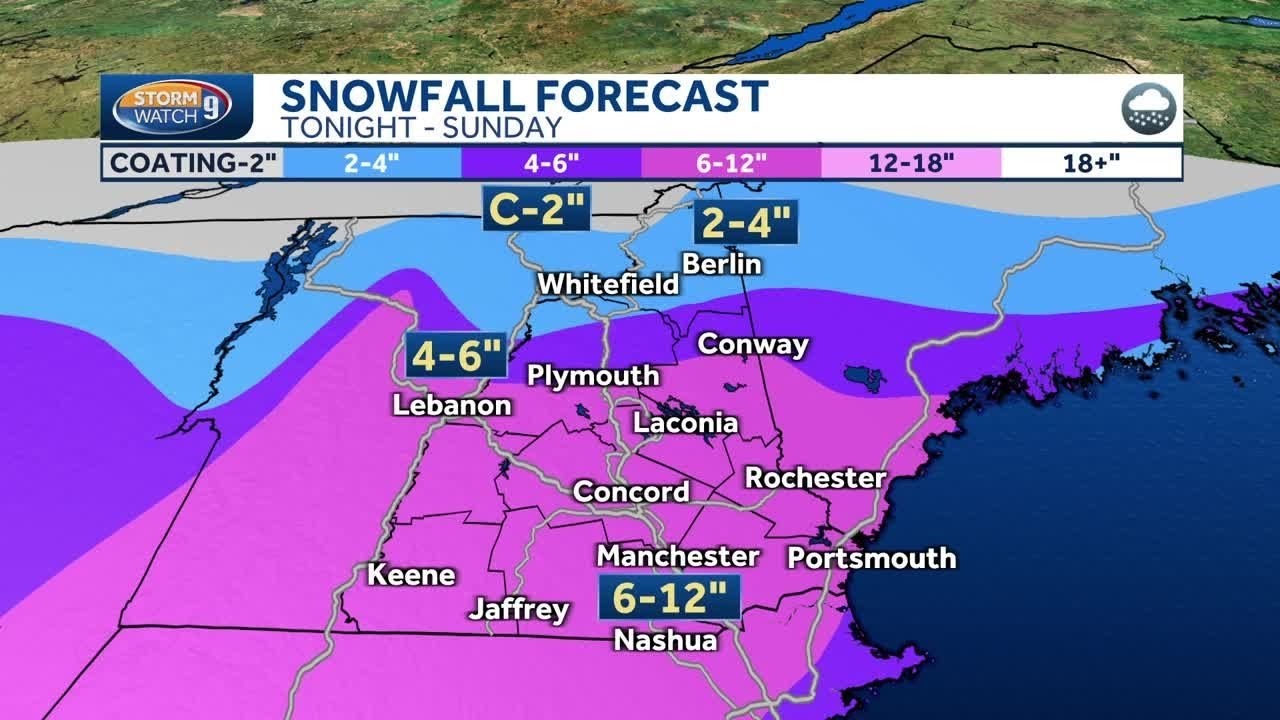 Snow forecast: Winter storm warning today until 7 p.m. Sunday - YouTube