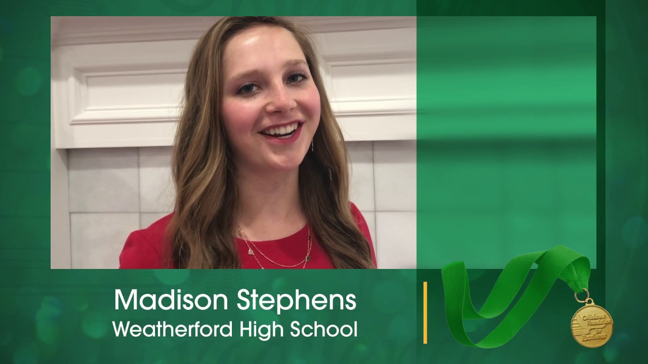 Madison Stephens Academic All-State Intro Video - YouTube