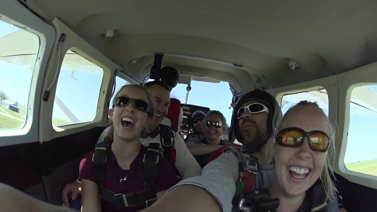 Skydive South Sask Tandem - Keely Chalk - YouTube