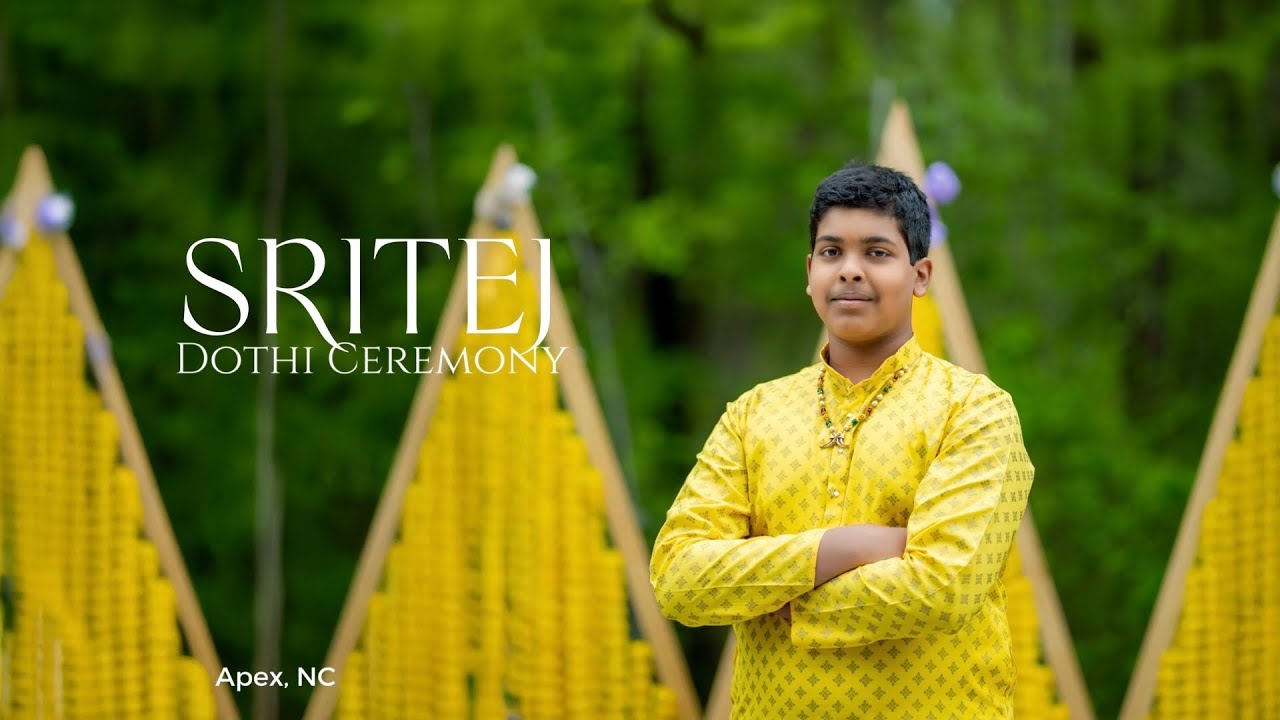 SRITEJ VEMURI, Dothi Ceremony Highlights, Apex NC - YouTube