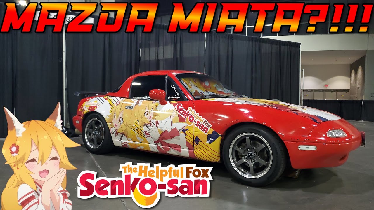 The Helpful Fox Senko-san Itasha 痛車 | Mazda Miata (MX-5/Roadster) - YouTube