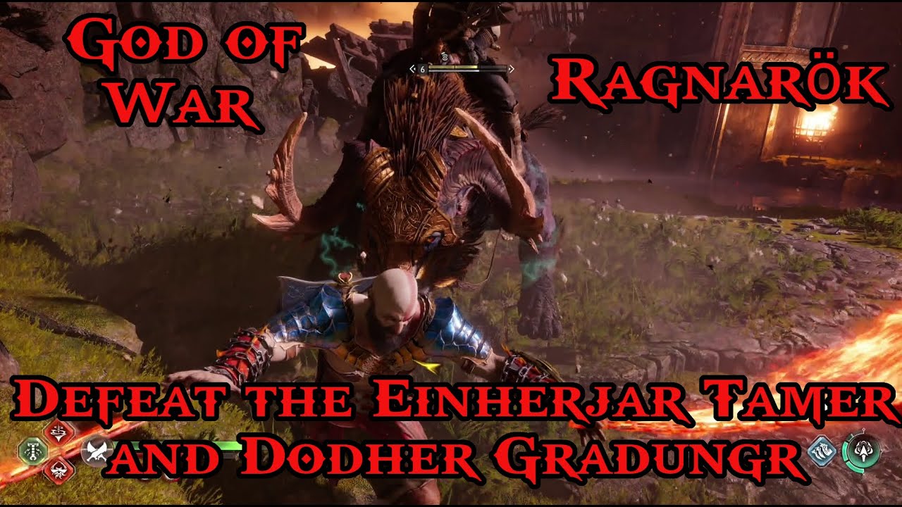 God of War Ragnarök – Part 124 – Defeat the Einherjar Tamer and Dodher ...