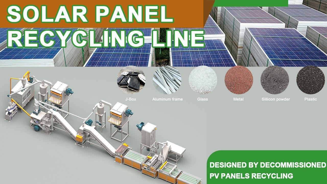 Full-automated Solar Panel Recycling Line | Designed by Decommissioned ...