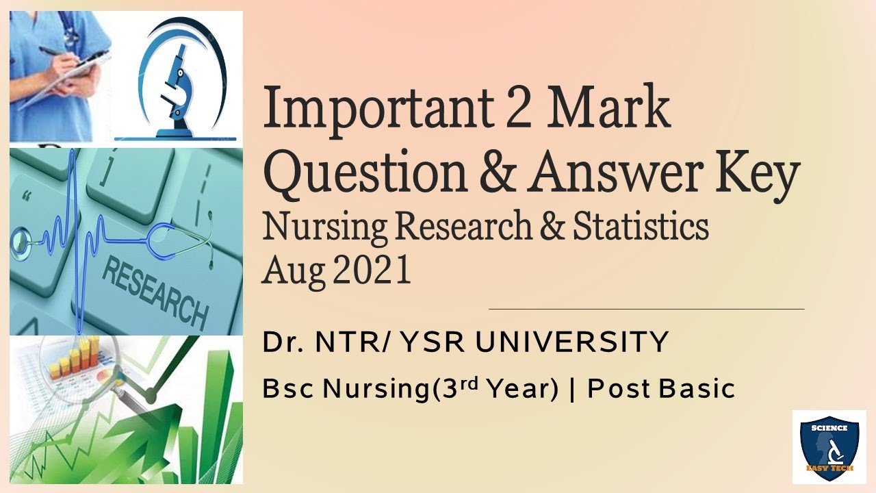 Nursing research and statistics question paper answer key 2 marks ...