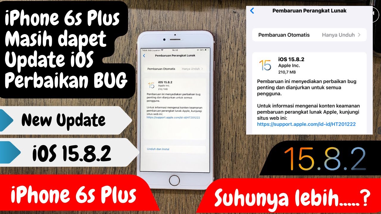 New Update iOS 15.8.2 iPhone 6s Plus / New iOS 15.8.2 iPhone 6s,6s+,7 ...