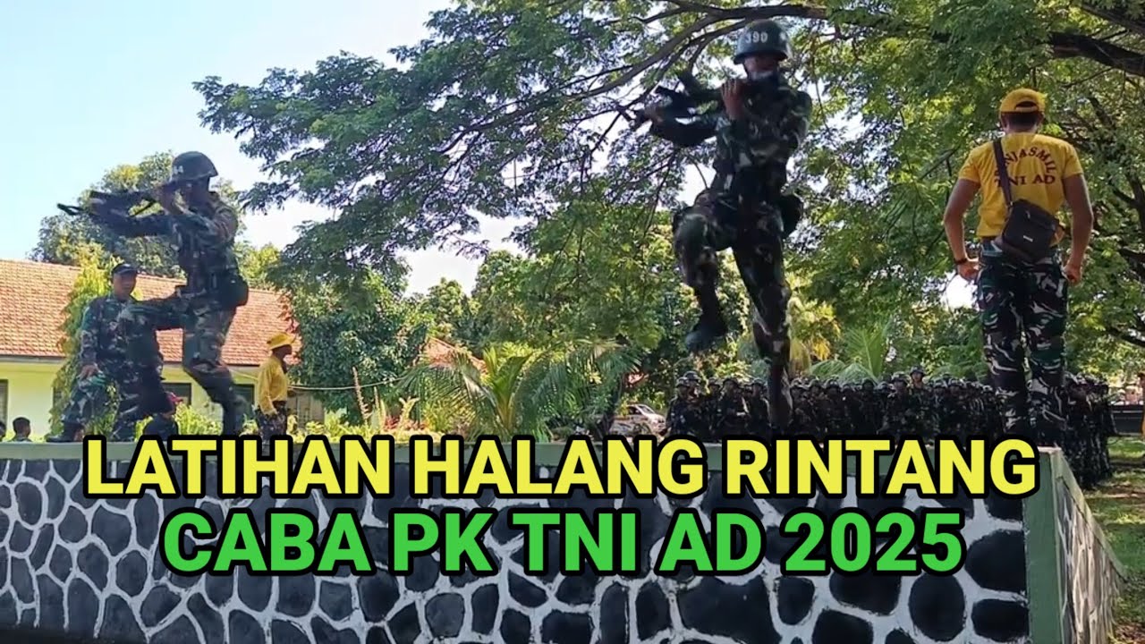 LATIHAN HALANG RINTANG‼️DIK CABA PK TNI AD 2025.. JAS JAS JAS‼️ - YouTube