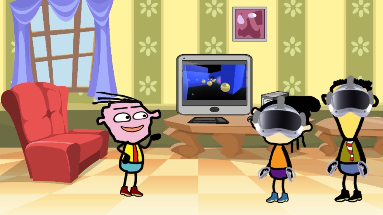 Ed Edd and Eddy Ed and Double D play Pacman VR - YouTube