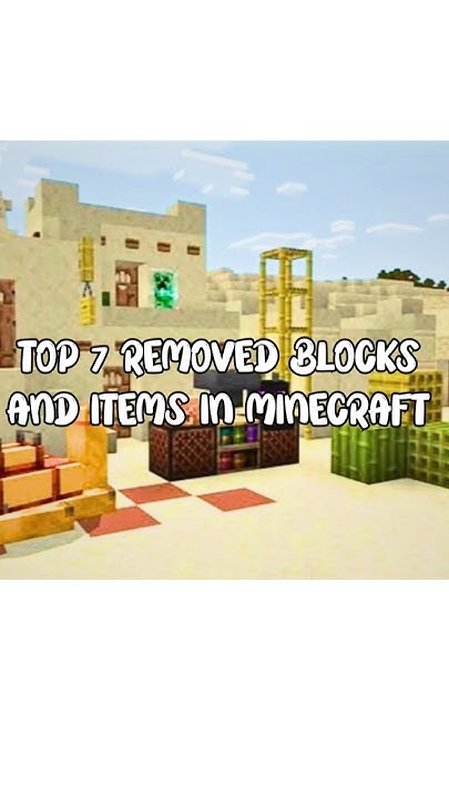 TOP 7 REMOVED BLOCKS/ITEMS IN MINECRAFT #xboxgamerz #minecraft #mojang #ytshortsindia - YouTube