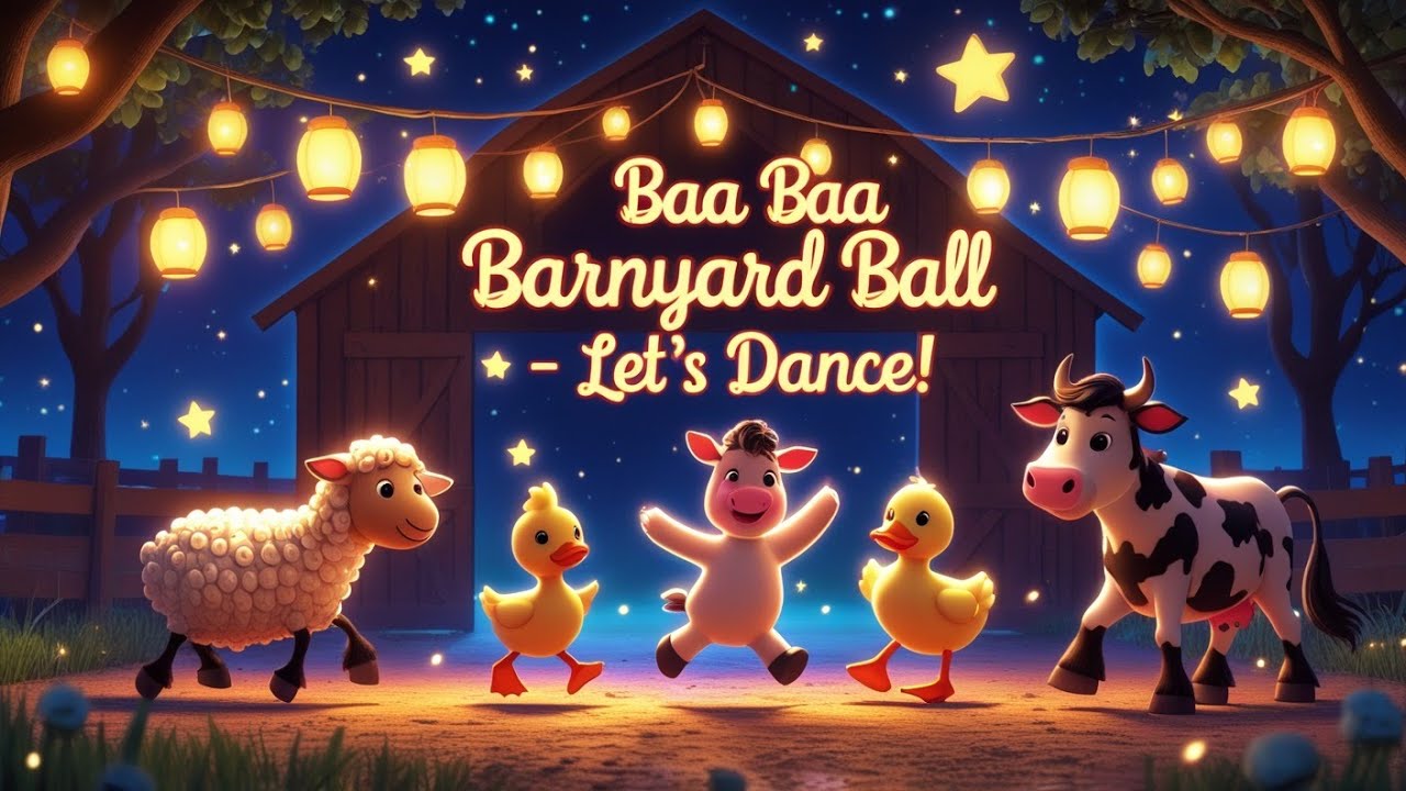 Baa Baa Barnyard Ball | A Fun & Festive Farmyard Song for Kids! - YouTube
