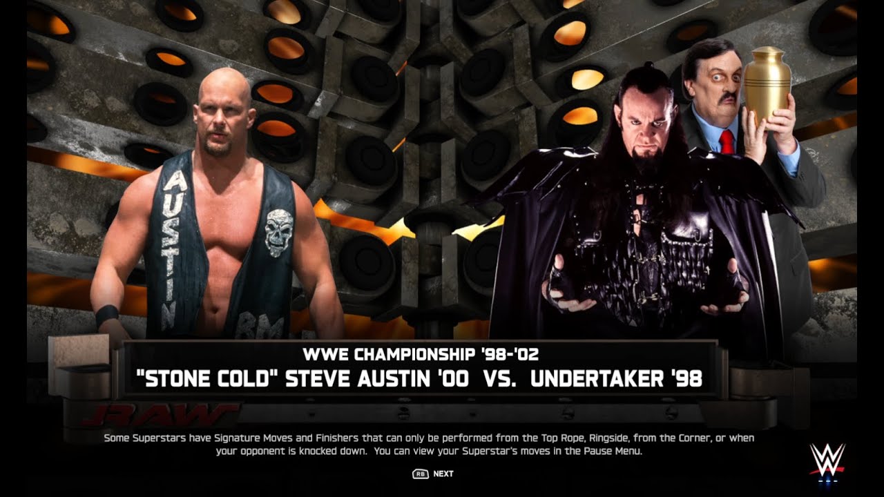 Undertaker vs. “Stone Cold” Steve Austin | WWE Title Match: Raw, June ...