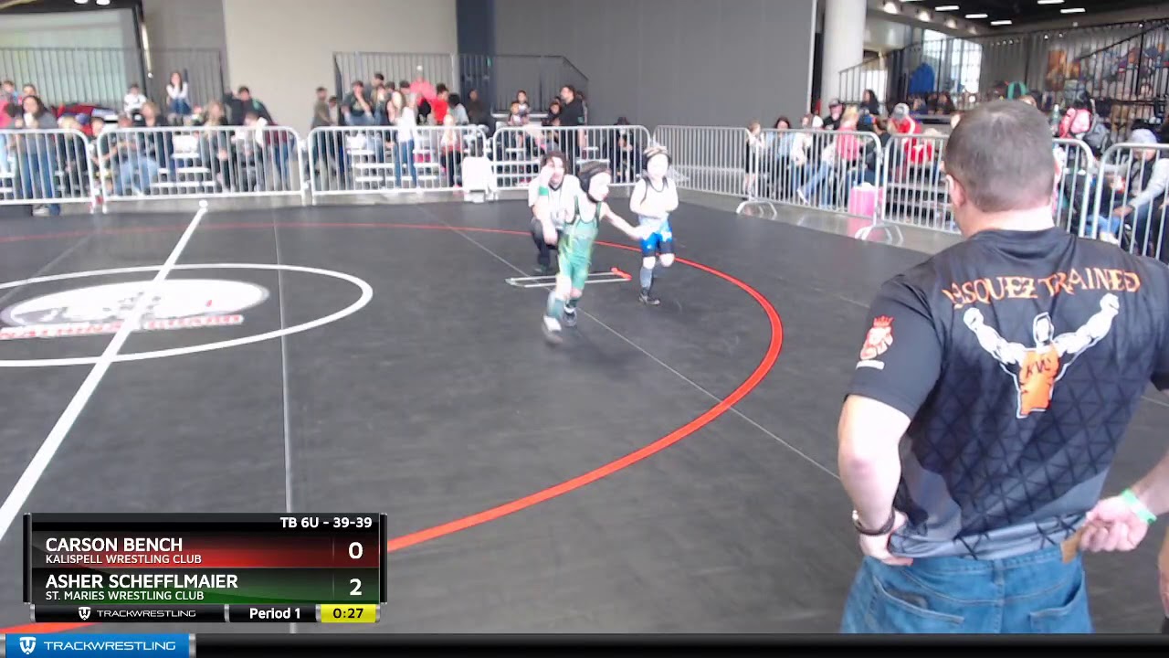 TB 6U 39-39 Carson Bench Kalispell Wrestling Club Vs Asher Schefflmaier ...