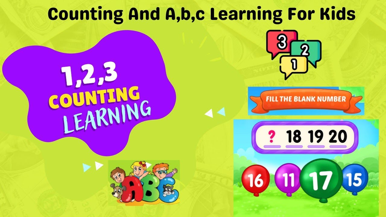 Fill in the blank | 1,2,3 Counting | Esay Counting for children ...