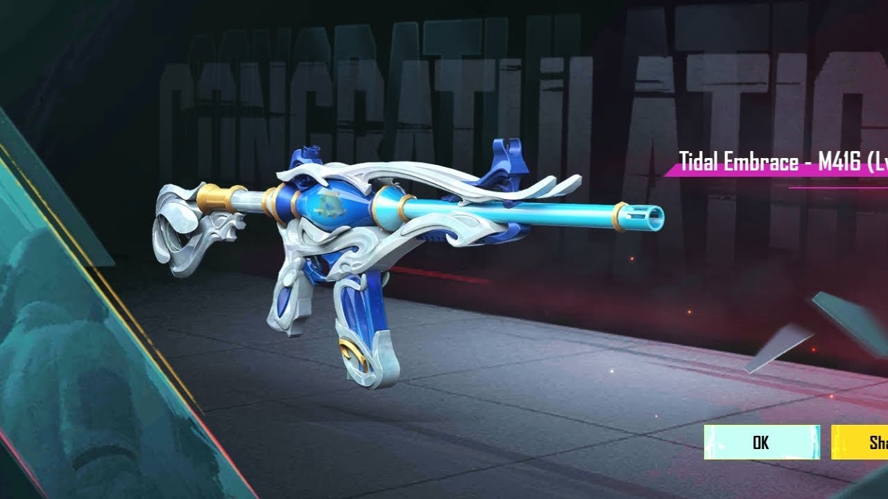 5000 UC Tidal Embrace M416 new create opening BGMInew ultimate outfit create ope Abyssal captain ...