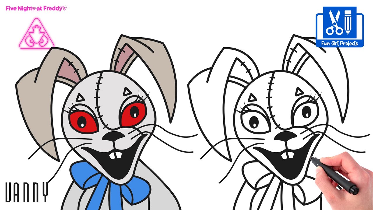How To Draw VANNY | Five Nights at Freddy's FNaF Security Breach - Easy ...