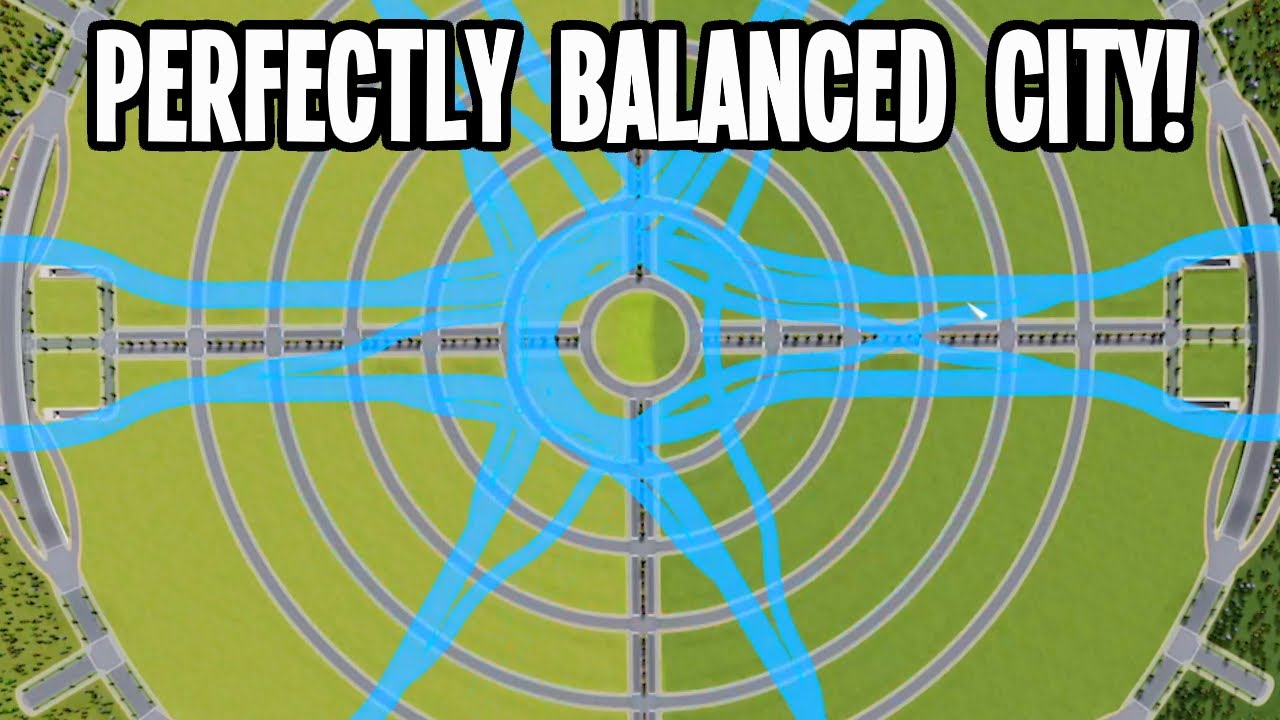 Perfectly Balanced Concentric Roundabout City That Won't Stop Growing ...