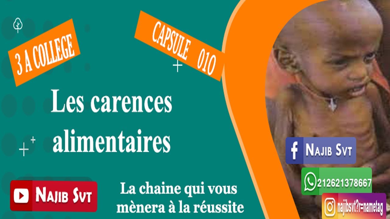 Les carences alimentaires - YouTube