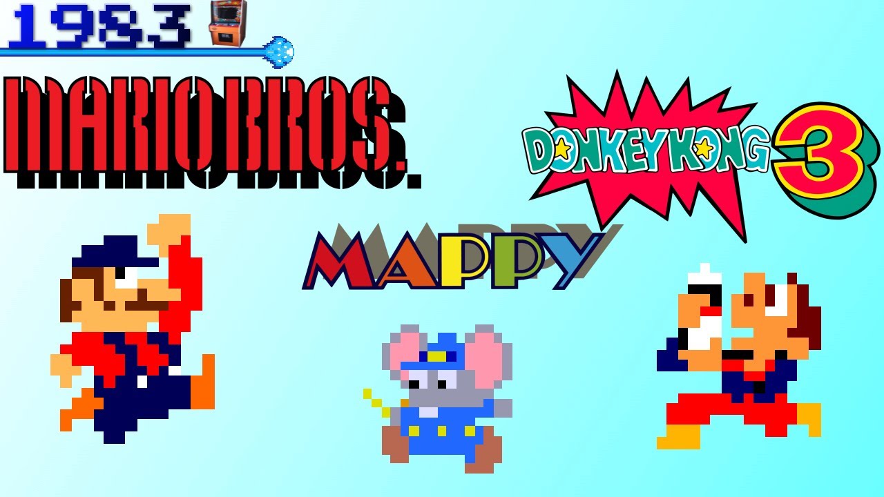 #56 [Arc-1983] Mario Bros. -- Mappy -- Donkey Kong 3 - YouTube