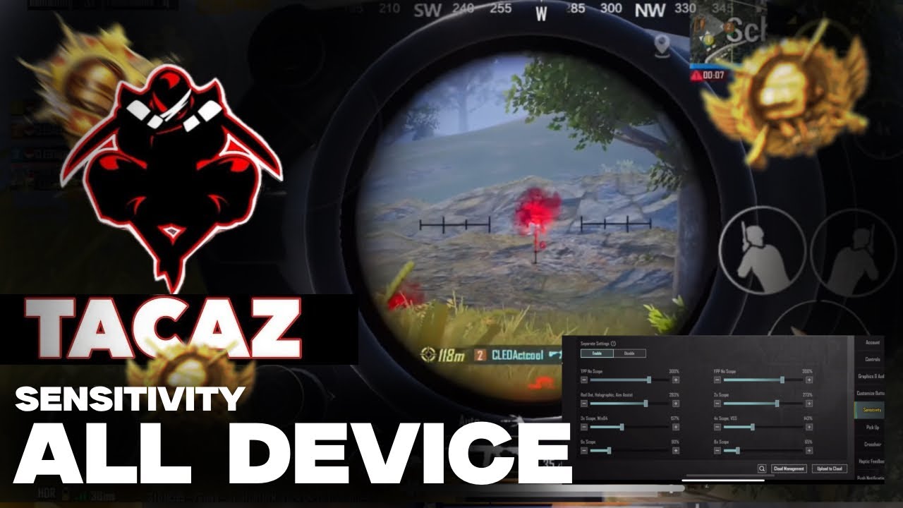 NEW BEST SETTINGS AND SENSITIVITY ON PUBG MOBILE | TACAZ NEW ...