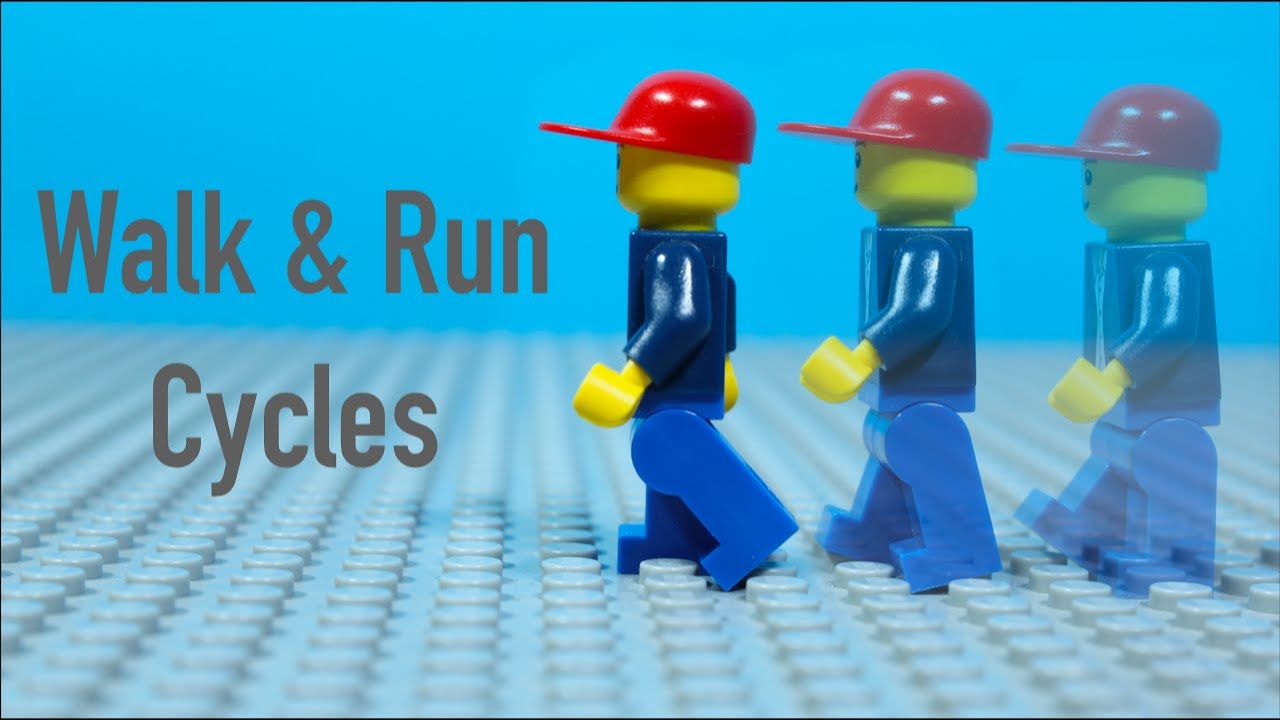 Lego Walk & Run Cycles 24 FPS | Stop Motion Tutorial - YouTube